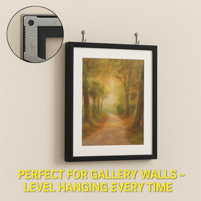 CWH5 Angled Micro Sawtooth Picture Hangers with Screws 46x50mm Zinc ...