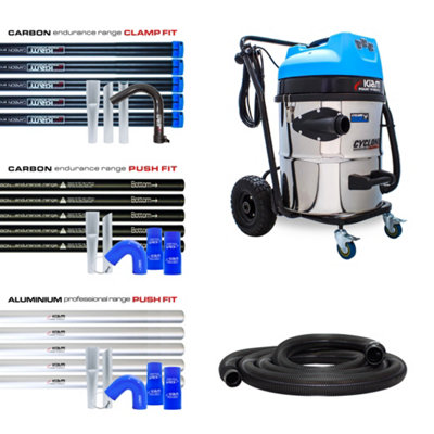 Cyclone Lite KV60 Gutter Vacuum 3600W - 40ft Aluminium Pole Kit