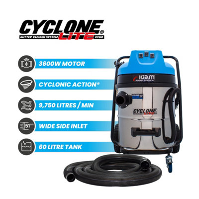 Cyclone Lite KV60 Gutter Vacuum 3600W - Machine Only