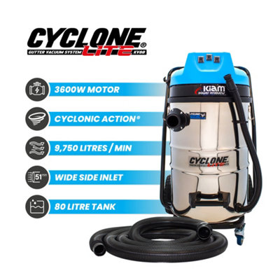 Cyclone Lite KV80 Gutter Vacuum 3600W - Machine Only