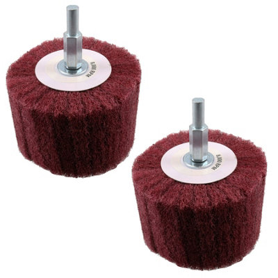 Cylinder Shaped Sanding Polishing Cleaning Mop 75mm Width 240 Grit 6mm ...