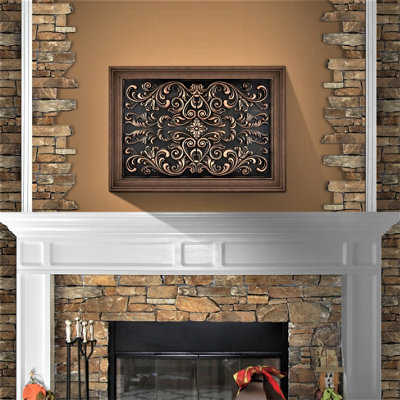 Cypress Antique Copper 38.5 cm. x 58 cm. Handmade Metal Mural and ...