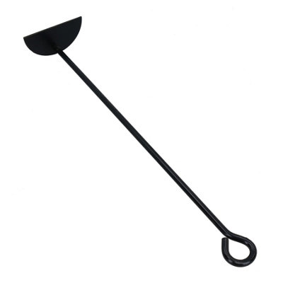 D Ash Rake Scraper for Flues Wood Burner Fire Coal Charcoal Steel Metal ...