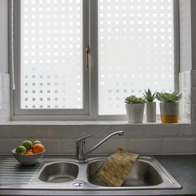 d-c-fix Alkor Frosty Privacy Frosted Squares Static Cling Frost Window ...