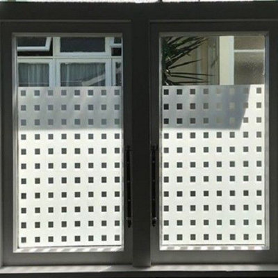 d-c-fix Alkor Frosty Privacy Frosted Squares Static Cling Frost Window ...