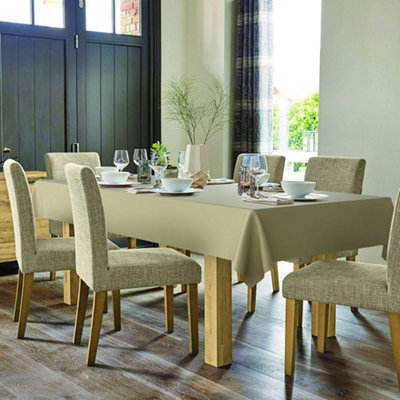 d-c-fix Almond 150 x 220cm Eco Line PVC Free Polyester Tablecloth
