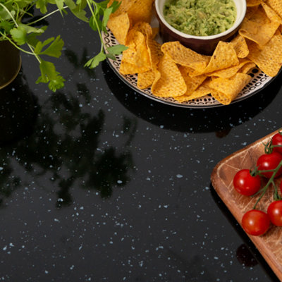 d-c-fix Black Granite Quartz Self Adhesive Vinyl Wrap Film for Kitchen ...