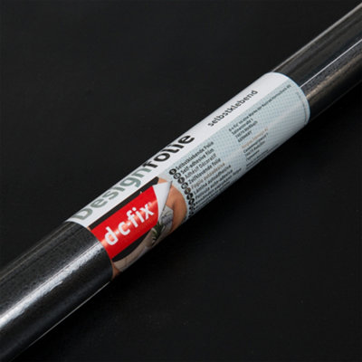 D-C-FIX BLACK LEATHER EFFECT (5287) STICKY BACK FURNITURE WRAP (L)15M ...