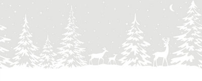 d-c-fix Forest Premium Static Cling Christmas Window Film Border for ...