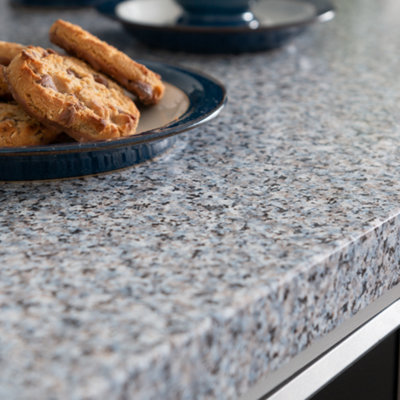 d-c-fix Granite Grey Self Adhesive Vinyl Wrap Film for Kitchen Worktops ...