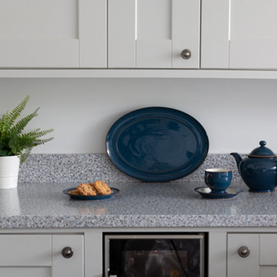 Buy d-c-fix Granite Grey Self Adhesive Vinyl Wrap Film for Kitchen ...