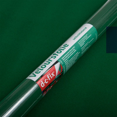 D-C-Fix Green Velour Baize (1716) Sticky Backed Vinyl (L)500cm (W)45cm ...