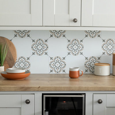 d-c-fix Jamila Natural Self-Adhesive Vinyl Wall Tiles 15.25cm(W) 15 ...