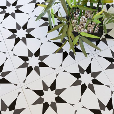 d-c-fix Large Stars Self Adhesive Vinyl Floor Tiles Pack of 11 (1sqm)