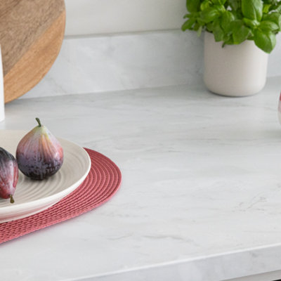 d-c-fix Marble Romeo Matt White Self Adhesive Vinyl Wrap Film for ...