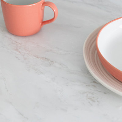 d-c-fix Marble Romeo Matt White Self Adhesive Vinyl Wrap Film for ...