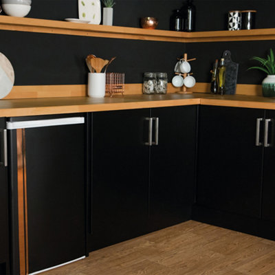 D-c-fix Matt Black (8091) RAL 9011 Sticky Back Furniture Wrap (L)200cm ...