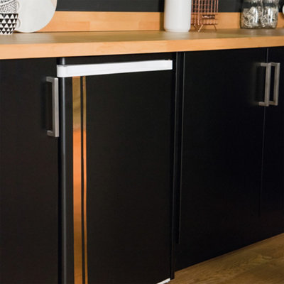 D-c-fix Matt Black (8091) RAL 9011 Sticky Back Furniture Wrap (L)200cm ...