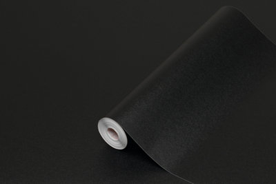 d-c-fix Matt Black Alkor Textured Self Adhesive Wrap Stickyback Plastic ...