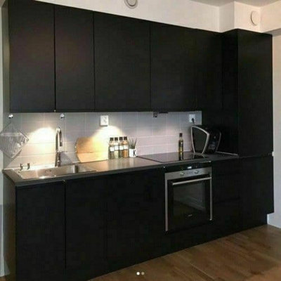 d-c-fix Matt Black Vinyl Film Wrap Sticky Back Plastic Self Adhesive 2m ...
