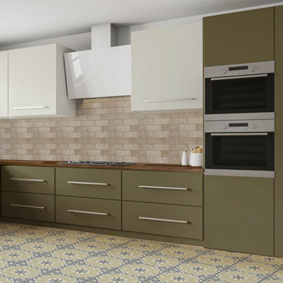 d-c-fix Matt Olive Green A4 Sample Self-adhesive Vinyl Wrap for Doors ...