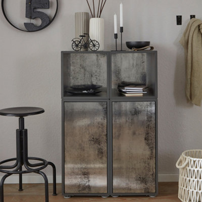 D-C-Fix Metallic Chrome Vintage Mirror (8034) Sticky Backed Vinyl (L ...