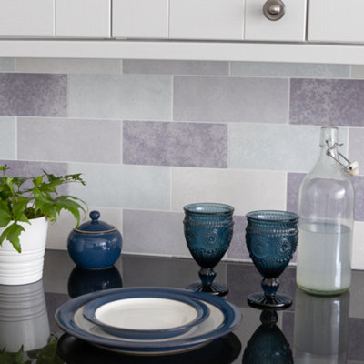 d-c-fix Pastel Tile 3D Splashback Wallpaper for Kitchen and Bathroom 4m ...