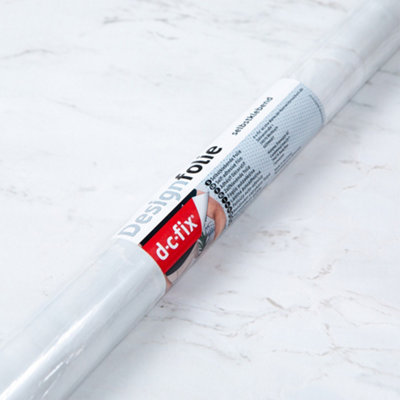 D-C-Fix Romeo Matt White Marble (8295) Self-adhesive Furniture Wrap ...