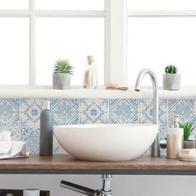 d-c-fix - Self Adhesive Wall Tiles 6 Piece - 0.53sq Vintage