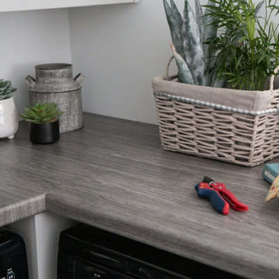 D-C-Fix Sheffield Oak Grey Wood (8302) Self-adhesive Furniture Wrap ...