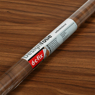 D-c-fix Walnut Medium Wood (5200) Sticky Back Furniture Wrap Vinyl (W ...