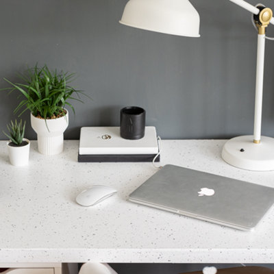 d-c-fix White Granite Quartz Matt Self Adhesive Vinyl Wrap Film for ...