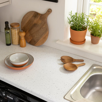 d-c-fix White Granite Quartz Matt Self Adhesive Vinyl Wrap Film for ...