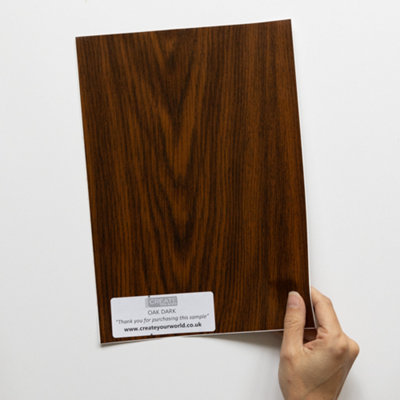 d-c-fix Woodgrain Dark Oak Self Adhesive Vinyl Wrap Film for Kitchen ...