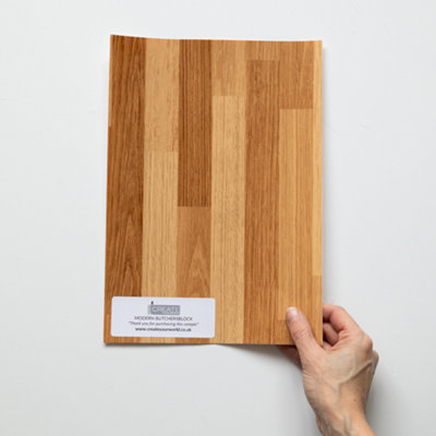 d-c-fix Woodgrain Modern Butchers Block Self Adhesive Vinyl Wrap Film ...