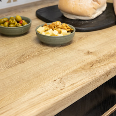 d-c-fix Woodgrain Ribbeck Oak Self Adhesive Vinyl Wrap Film for Kitchen ...