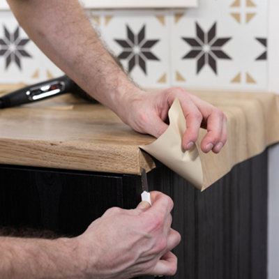 d-c-fix Woodgrain Ribbeck Oak Self Adhesive Vinyl Wrap Film for Kitchen ...