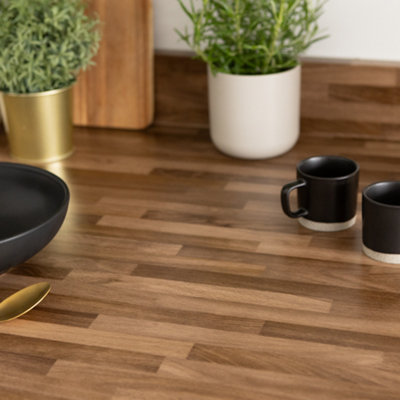 d-c-fix Woodgrain Walnut Block Self Adhesive Vinyl Wrap Film for ...