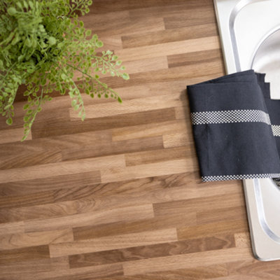 d-c-fix Woodgrain Walnut Block Self Adhesive Vinyl Wrap Film for ...