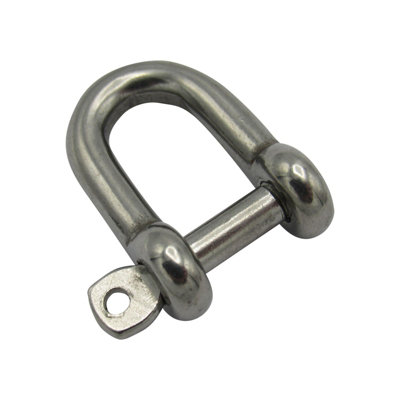 D Shackles with Captive Pin 10MM X2 (316 Stainless Steel Marine Rigging ...