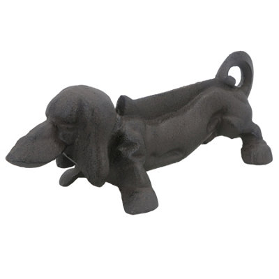 Dachshund Boot Scraper Dog Door Stop Cast Iron Mud Muck Wedge Animal House