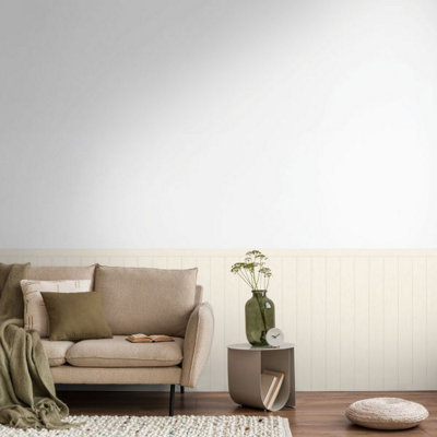 Dado Vinyl Wall Panel Wallpaper Cream AS Creation 39803-2