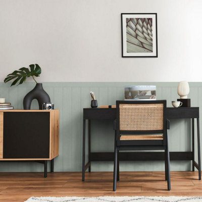 Dado Vinyl Wall Panel Wallpaper Green AS Creation 39803-1