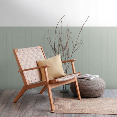 Dado Vinyl Wall Panel Wallpaper Green AS Creation 39803-1