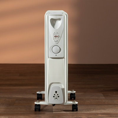 Daewoo 11 Fin Oil Filled Radiator 2500W Portable Heater with Energy ...