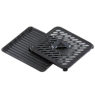 Daewoo 11L Air Fryer Dual Split Drawer 1700W Space Saving Design Black ...