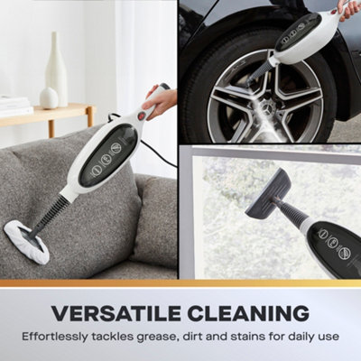 Daewoo 12-in-1 Upright & Handheld Steam Mop Floor Cleaner Carpet Window ...