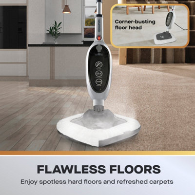 Daewoo 12-in-1 Upright & Handheld Steam Mop Floor Cleaner Carpet Window ...