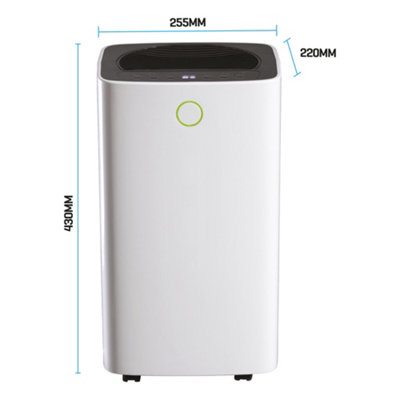 Daewoo 12 Litre Dehumidifier Portable Digital 2 Speed 12 Hour Timer ...