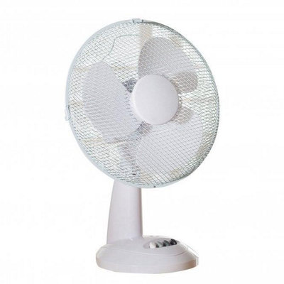 Daewoo 12" Portable Desk Fan, 3 Speed Settings, With Oscillation, Tilt ...
